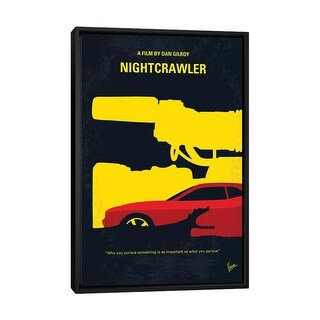 iCanvas "Nightcrawler Minimal Movie Poster" by Chungkong Framed Canvas Print - Bed Bath & Beyond ...